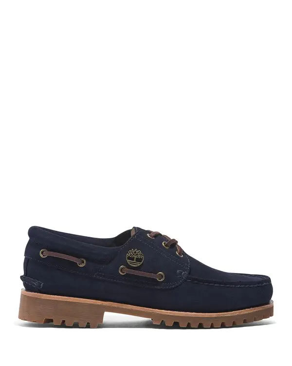 Timberland C. F. Stead Indigo Suede Boat Shoes - Dark Blue